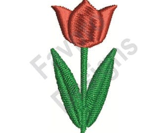 Tulip embroidery | Etsy
