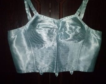 Black or White Satin Bra for Men Sissy LACE Trainning bra