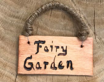 Fairy garden sign | Etsy