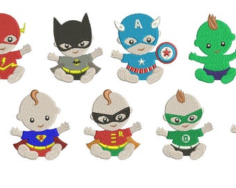 Superhero embroidery | Etsy