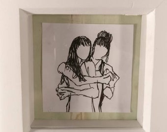 Embrace sketch | Etsy