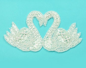 Beaded swan | Etsy