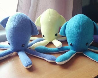 Stuffed animal squid | Etsy