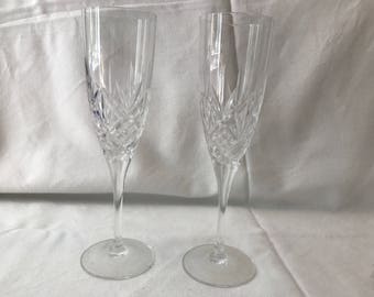 Lead crystal glasses | Etsy