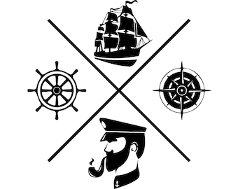 Boat captain svg | Etsy