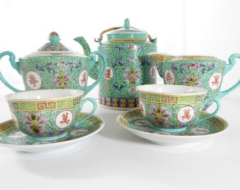 Chinese tea set | Etsy