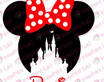 Minnie Mouse Silhouette Vinyl Decal Sticker
