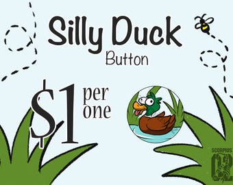 Duck button | Etsy
