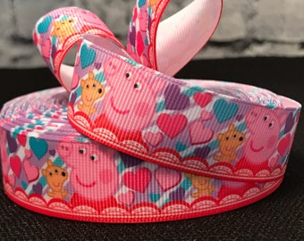 Peppa pig ribbon | Etsy