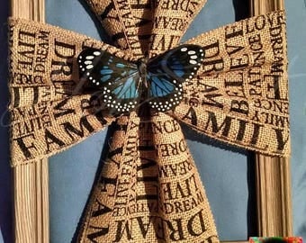 Butterfly cross | Etsy