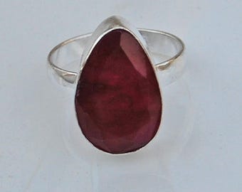 Natural ruby ring | Etsy