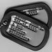 2 Hole MEDICAL Information Dog Tag Dogtag For Your Paracord