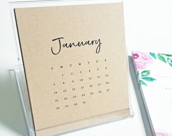 Desk calendar | Etsy