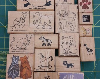 Animal stamps | Etsy