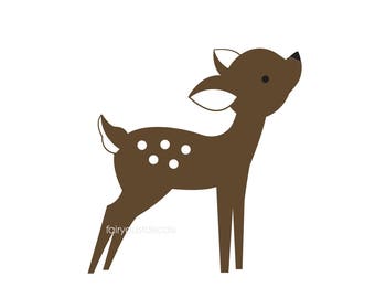 Fawn decal | Etsy