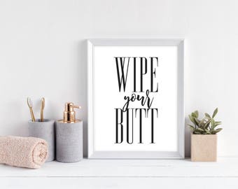 Wipe your butt | Etsy