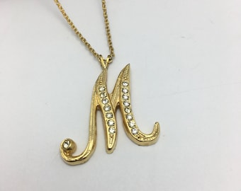 M necklace | Etsy