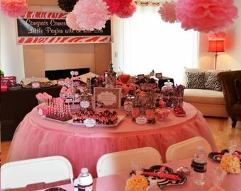 Frozen Themed Elsa and Anna Tutu table skirt