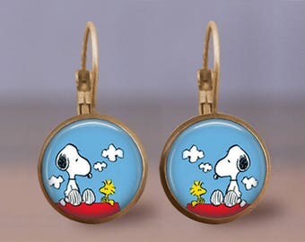 Snoopy earrings | Etsy