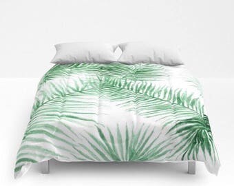 Palm leaf comforter | Etsy