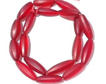 Antique Trade Beads and Kyanite Necklace Blue and Red