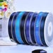 100 yardsDouble faced Satin Ribbon blue deep blue