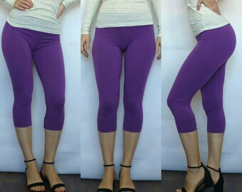 Purple leggings | Etsy