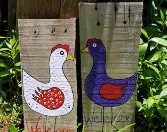 Whimsical chicken | Etsy
