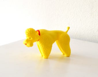 Plastic dog figurine | Etsy