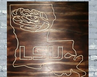Lsu sign | Etsy