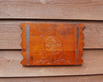 Carved wood panel | Etsy