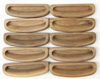 Walnut drawer pull | Etsy