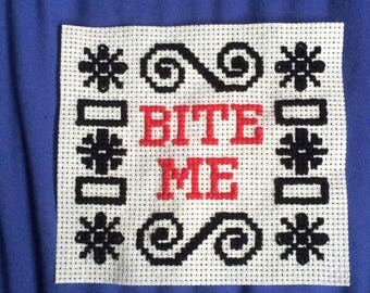 Rude cross stitch | Etsy
