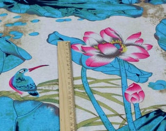 Lotus fabric | Etsy