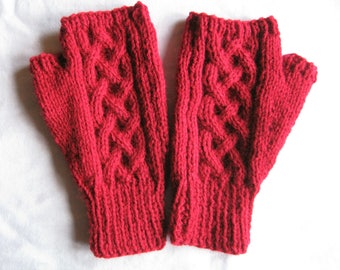 PDF Knitting Pattern Saxon Braid Reversible Cabled Scarf