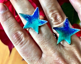 Star engagement ring | Etsy