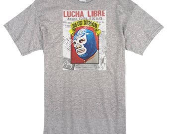 Blue demon wrestler | Etsy