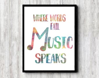 Music quotes | Etsy