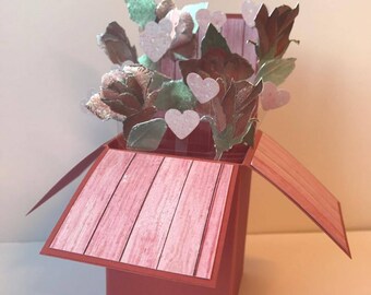 Pop up box card | Etsy