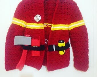 CROCHET PATTERN Crochet fireman hat pattern photo prop
