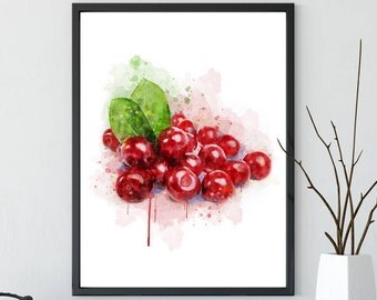 Cherry print | Etsy