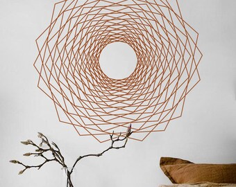 Geometric wall decal | Etsy