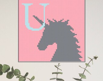Unicorn cross stitch | Etsy