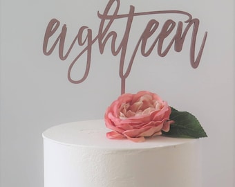 18th cake topper | Etsy