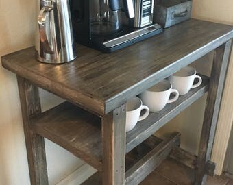 Rustic coffee bar | Etsy