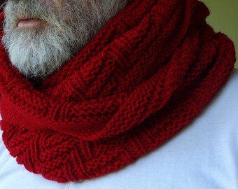 Mens red scarf | Etsy