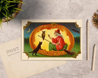 Halloween postcards | Etsy