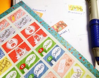 Calendar stickers | Etsy