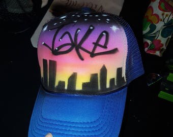 Spray paint hat | Etsy