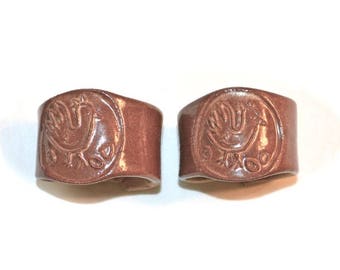 Pottery napkin rings | Etsy